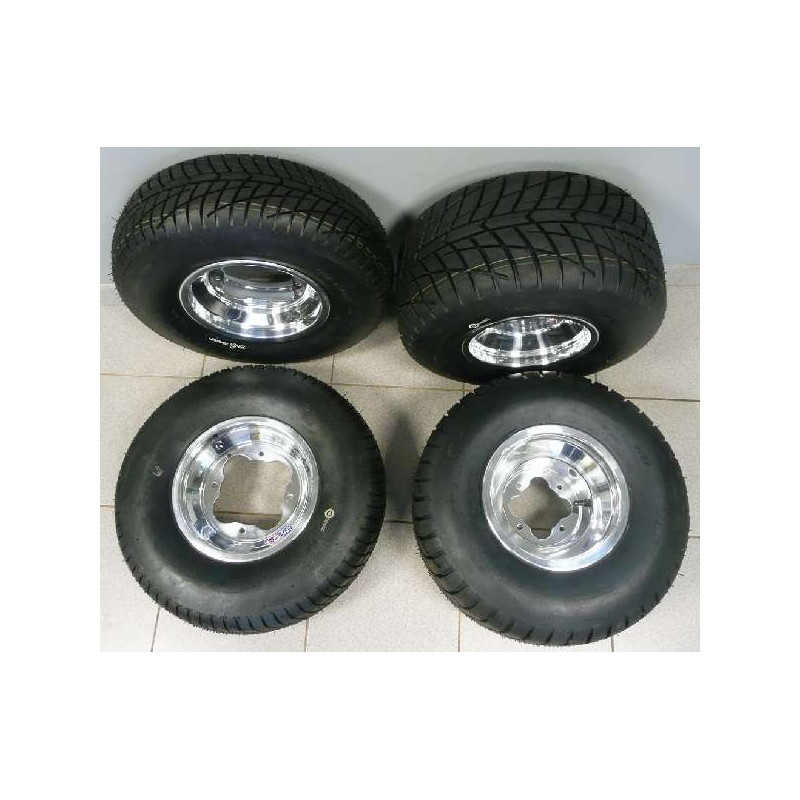 PACK JANTES DWT A5 SUPERQUADEUR ET PNEUS ROUTE ART PATHWAY LTR LTZ KFX ...